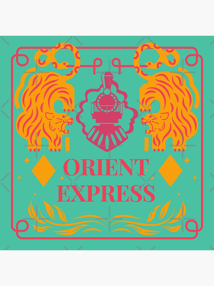 "Orient Express" Sticker by chulitad | Redbubble