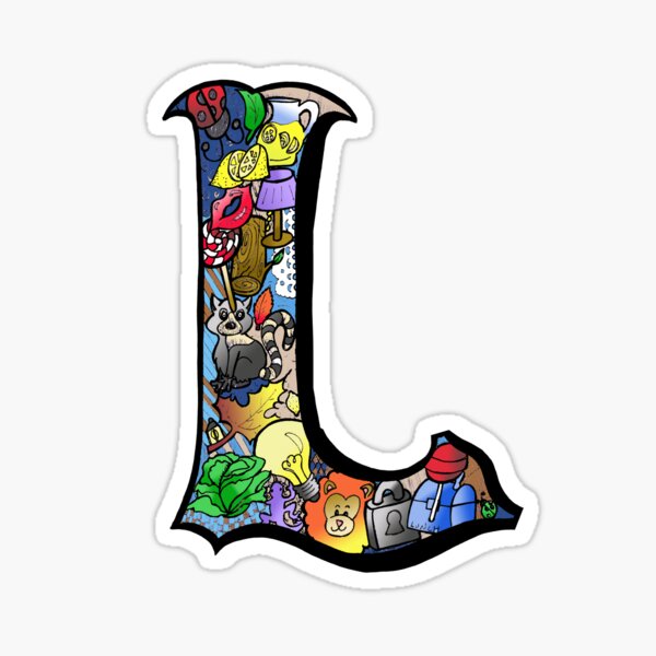 "Doodle Letter L" Sticker for Sale by missmann | Redbubble