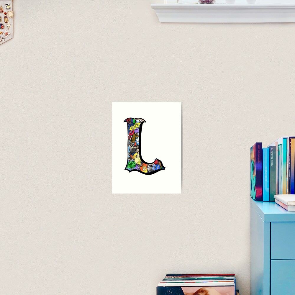 "Doodle Letter L" Art Print for Sale by missmann | Redbubble