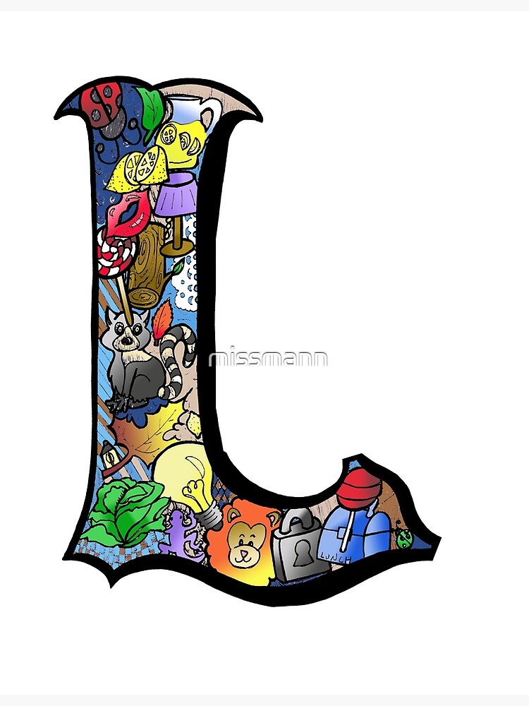 "Doodle Letter L" Art Print for Sale by missmann | Redbubble