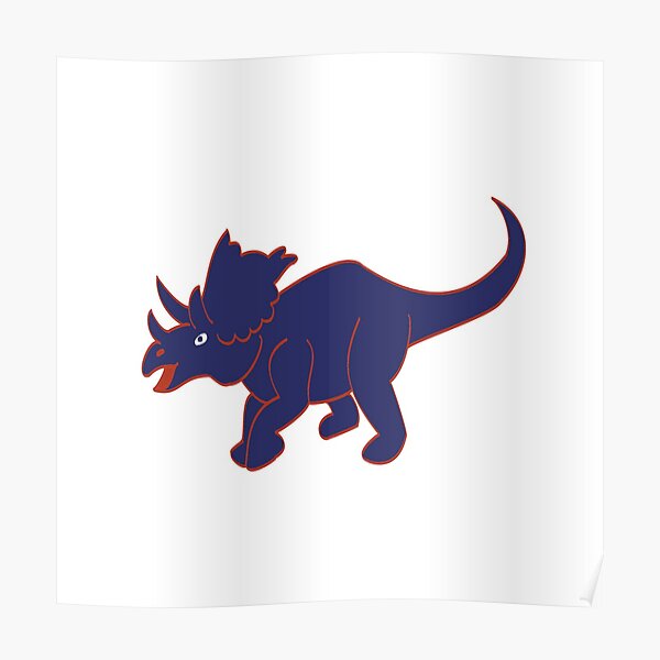 "Derpy Triceratops" Poster by marieofroumania | Redbubble
