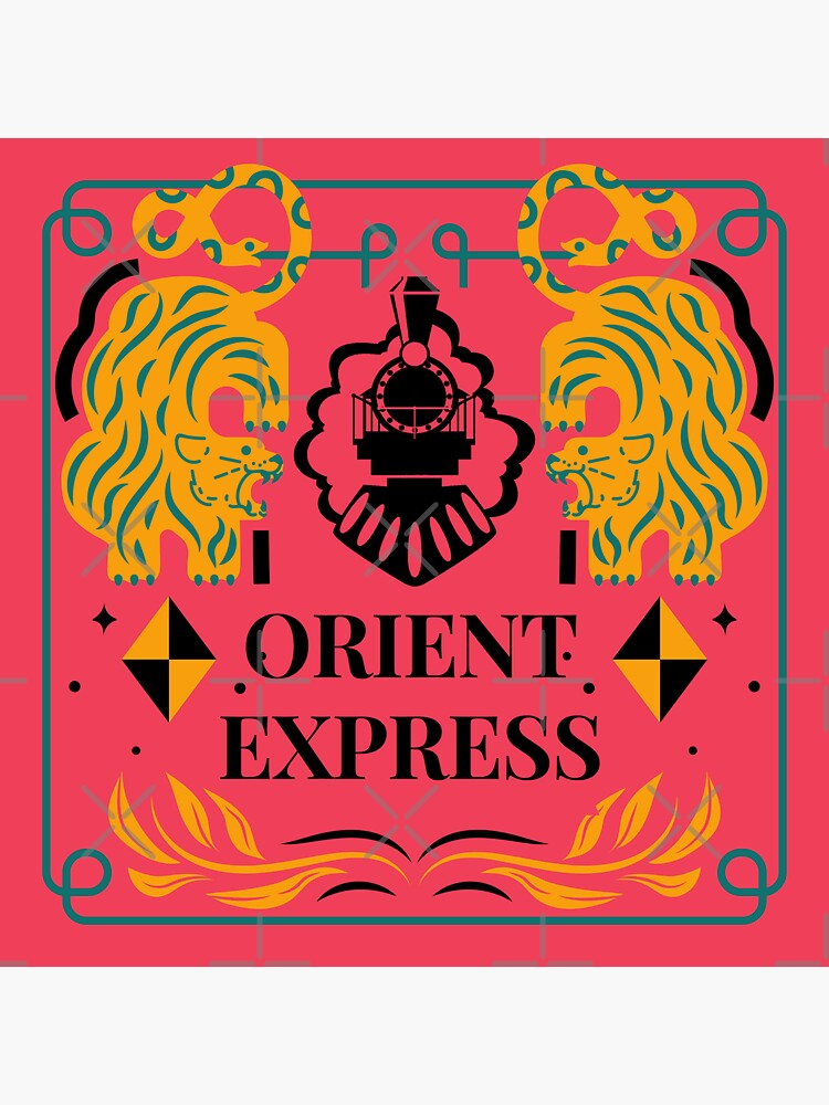 "Orient Express" Sticker by chulitad | Redbubble