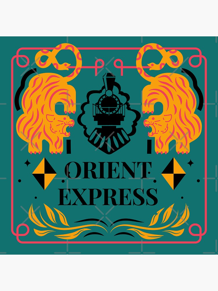"Orient Express" Sticker by chulitad | Redbubble