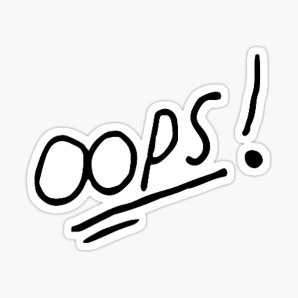 "OOPS! tattoo" Sticker for Sale by glorialam | Redbubble