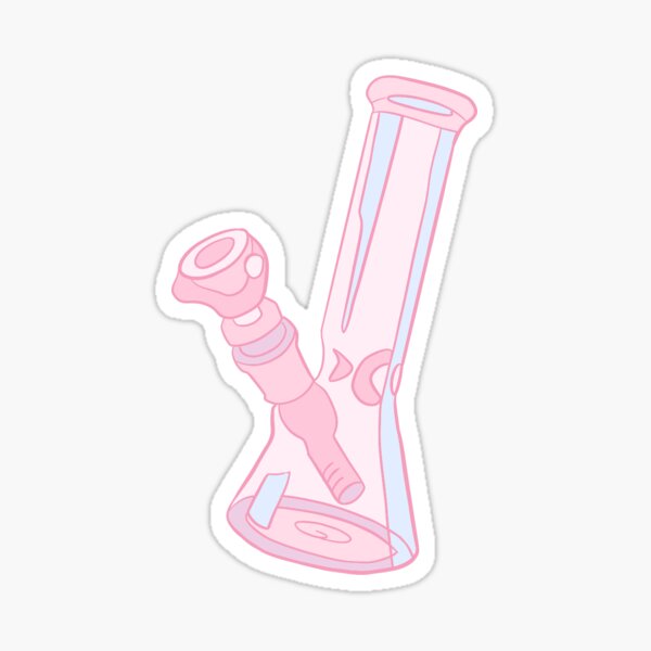 "Kawaii Aesthetic Stoner Bong" Sticker for Sale by hellototo | Redbubble