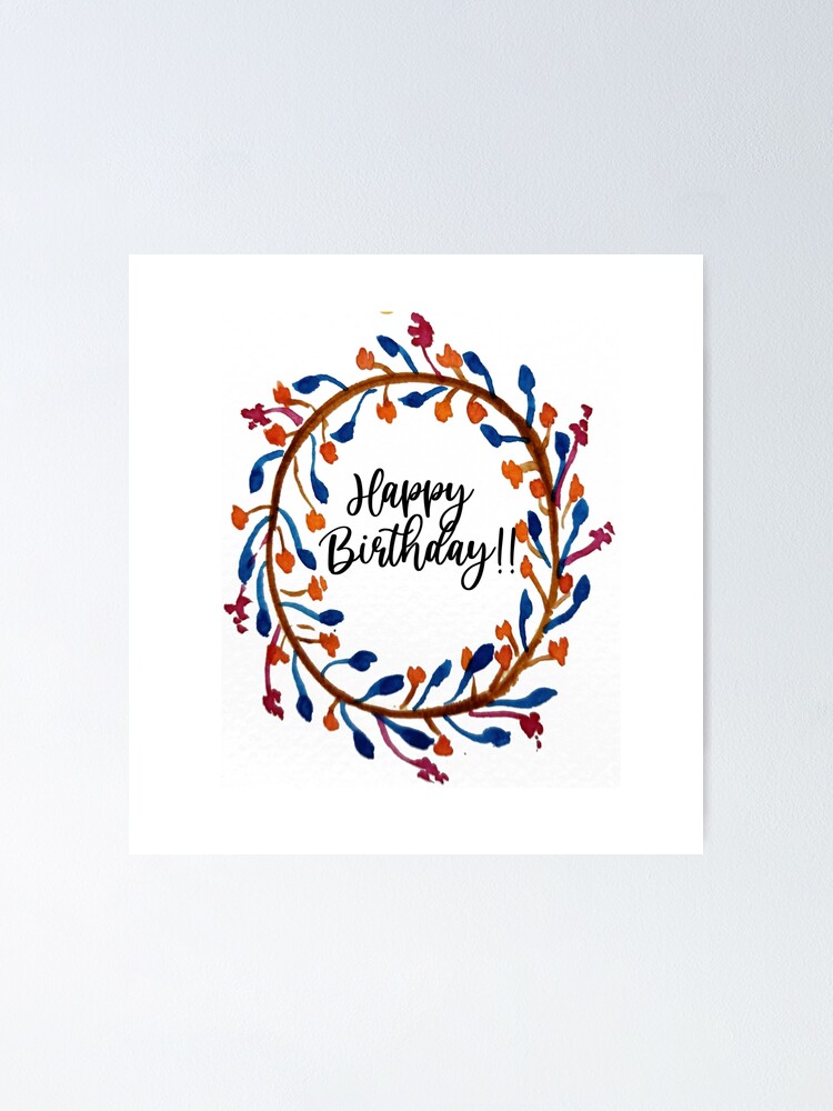 "Happy birthday Happy Born day gift" Poster by PB-STUDIOO | Redbubble