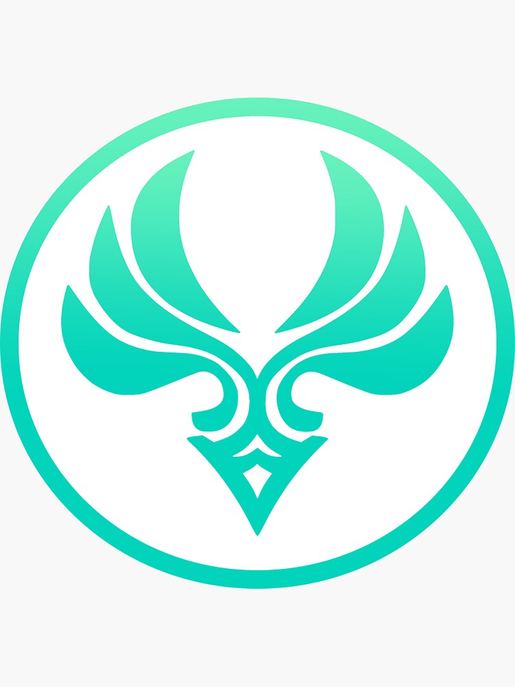 "Genshin Impact Anemo Element" Sticker for Sale by peridotdotdot ...