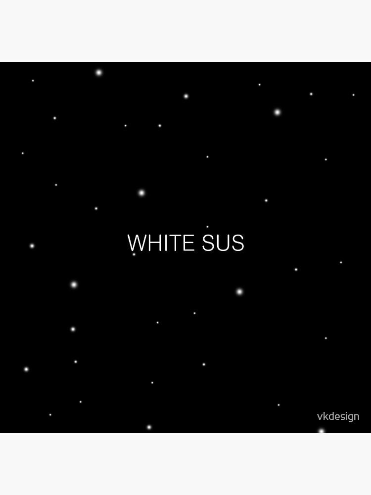 "White sus" Sticker by vkdesign | Redbubble
