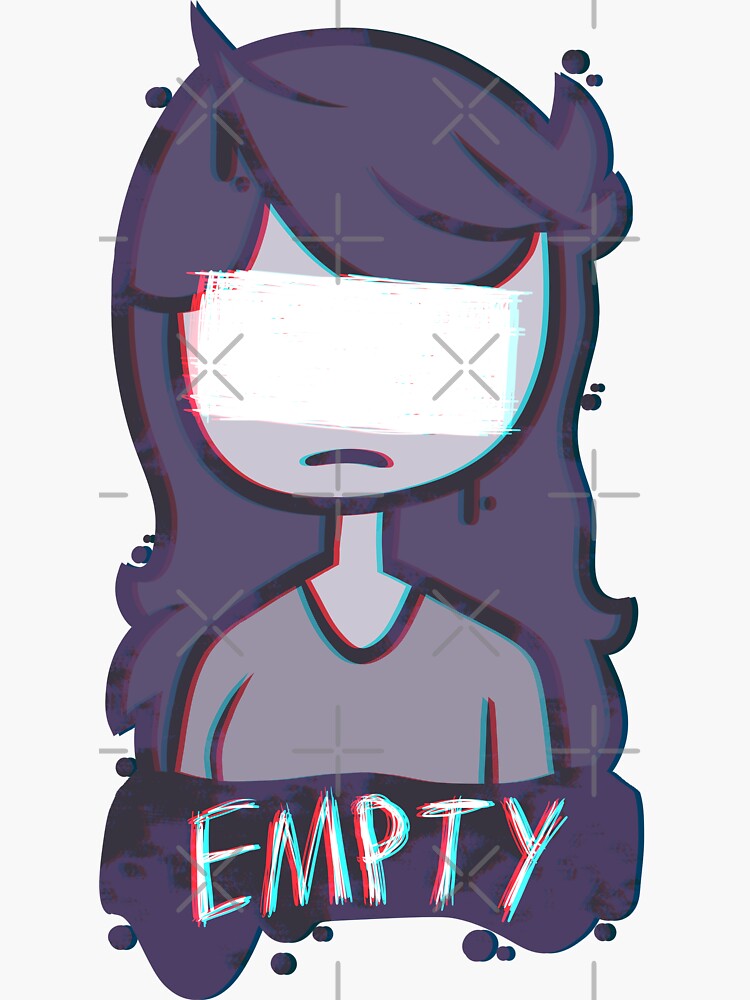 "Jaiden Animations EMPTY Graffiti" Sticker by M106 | Redbubble