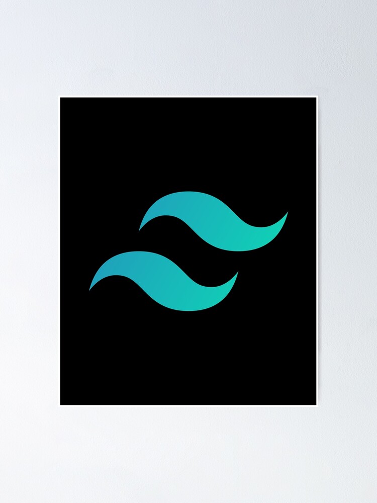 Tailwind Css Mark Css Framework Programmer Coder Poster For Sale By Farhanhafeez Redbubble