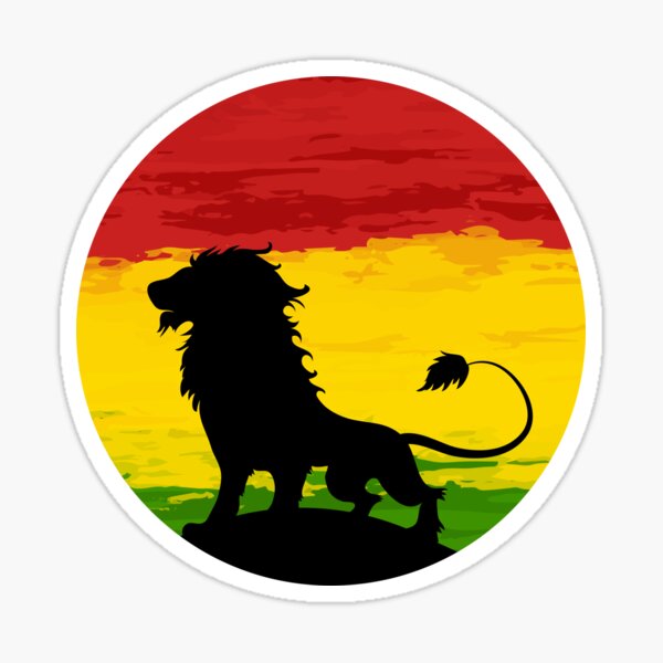 " Rasta Lion" Sticker by belhadj | Redbubble