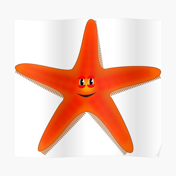 "Smiley Starfish" Poster for Sale by hop2swing | Redbubble