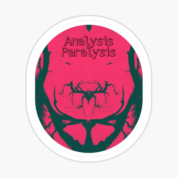 "Analysis Paralysis" Sticker for Sale by Dead-Moroz | Redbubble