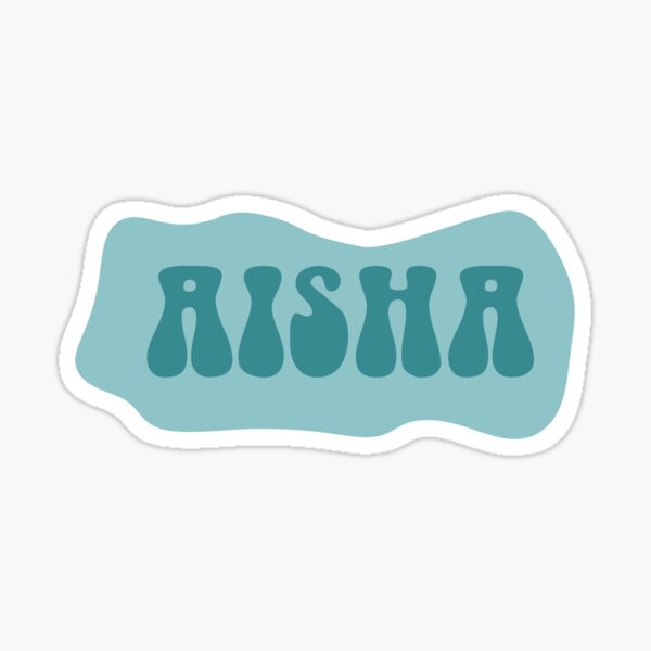 "Aisha" Sticker for Sale by simkhemani | Redbubble