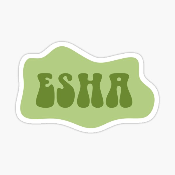 "Esha" Sticker for Sale by simkhemani | Redbubble