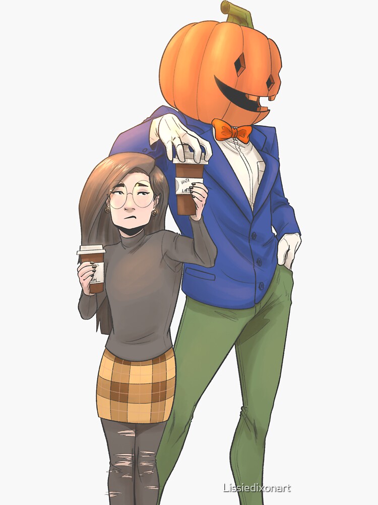 "The Pumpkin Sells Real Estate - Lantrell and Yumi" Sticker for Sale by ...