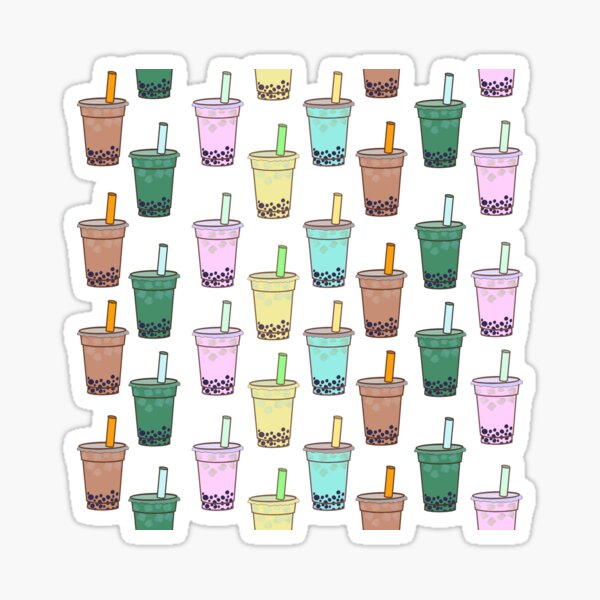 "Boba Tea collage" Sticker for Sale by HeyxLover | Redbubble