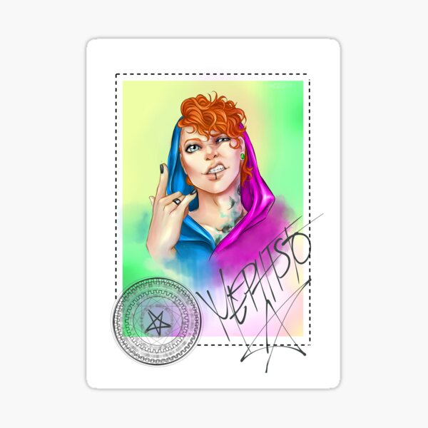 "Autograph - Mephisto" Sticker for Sale by MaLuVBensharel | Redbubble