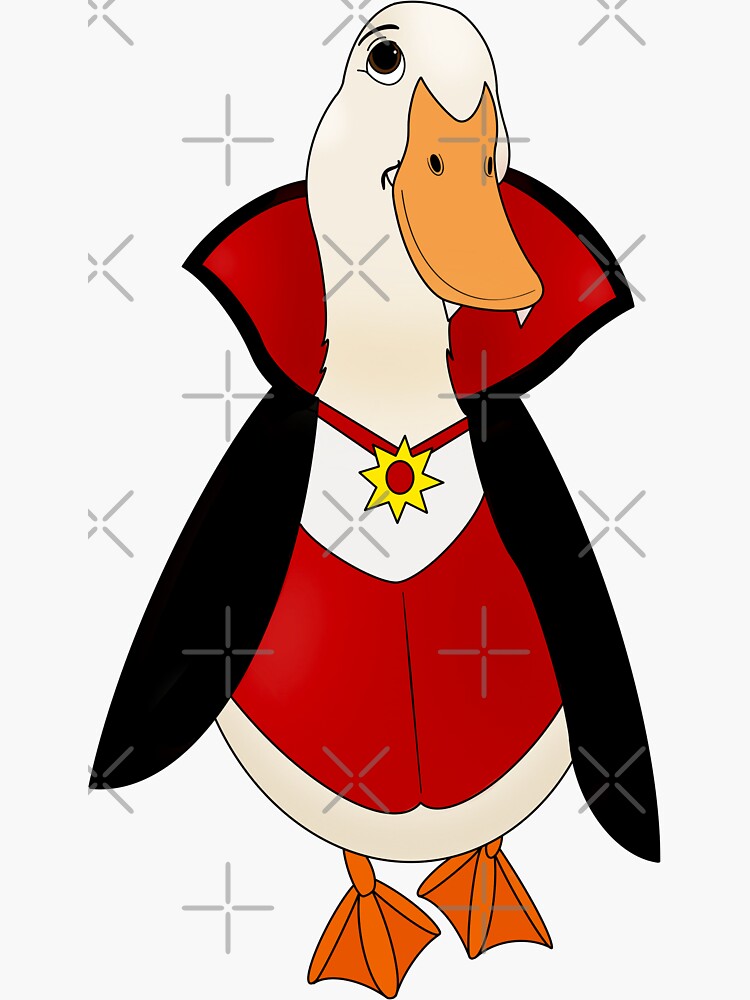 "Vampire Duck Design" Sticker for Sale by pawtraitdreams | Redbubble
