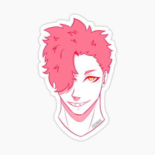 "Kuroo Tetsurou smirking" Sticker for Sale by Tucdraws | Redbubble