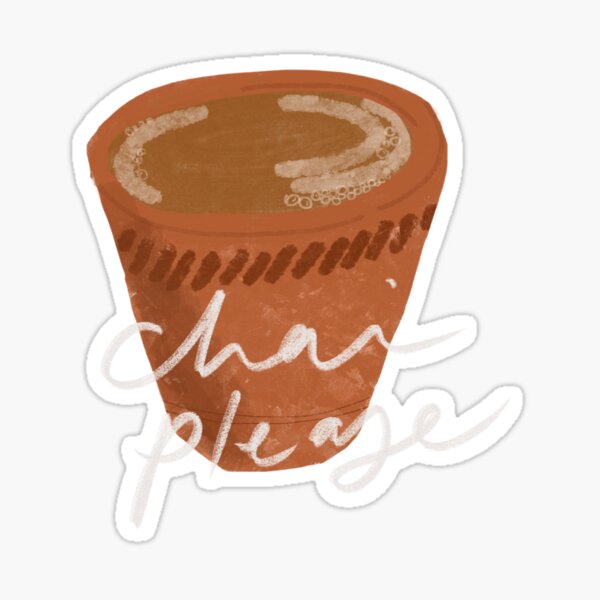 "Chai Please" Sticker for Sale by heyvictyhey | Redbubble