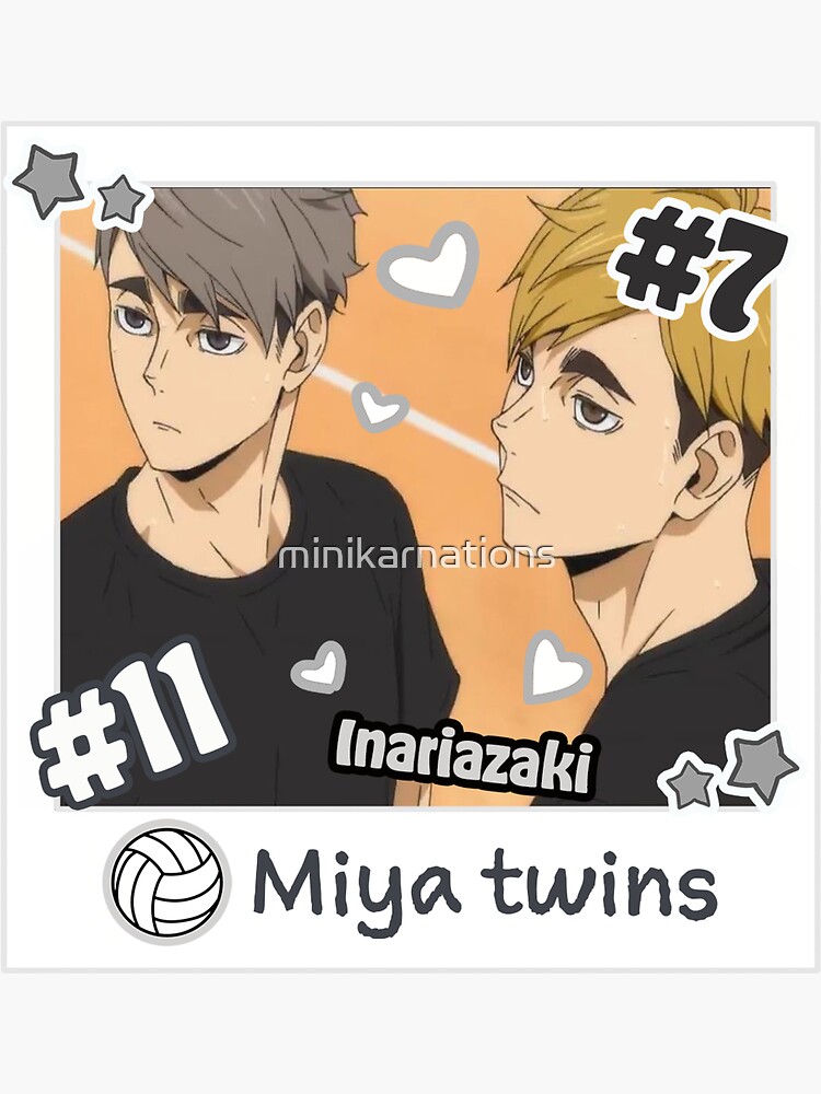 "miya twins polaroid" Sticker by minikarnations | Redbubble