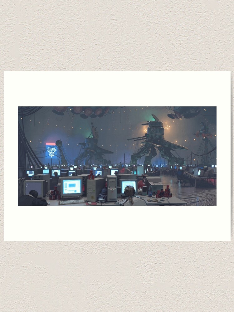 "We've Got Bandwidth" Art Print for Sale by Simon Stålenhag | Redbubble