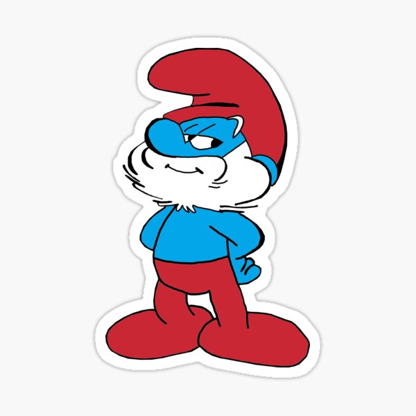 Papa Smurf Stickers | Redbubble