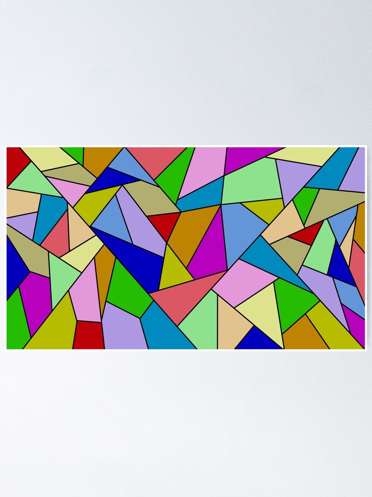 "Colorful shapes " Poster by Alexcano314 | Redbubble