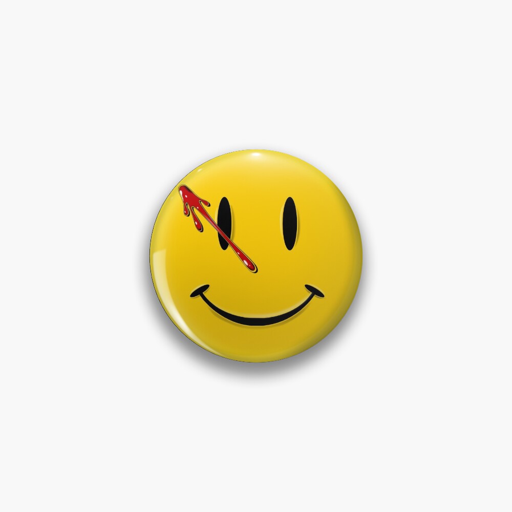 "WATCHMEN SMILEY" Pin for Sale by T-paw | Redbubble