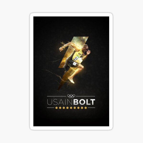 "Usain Bolt #00310782" Sticker for Sale by trinitykamryn | Redbubble