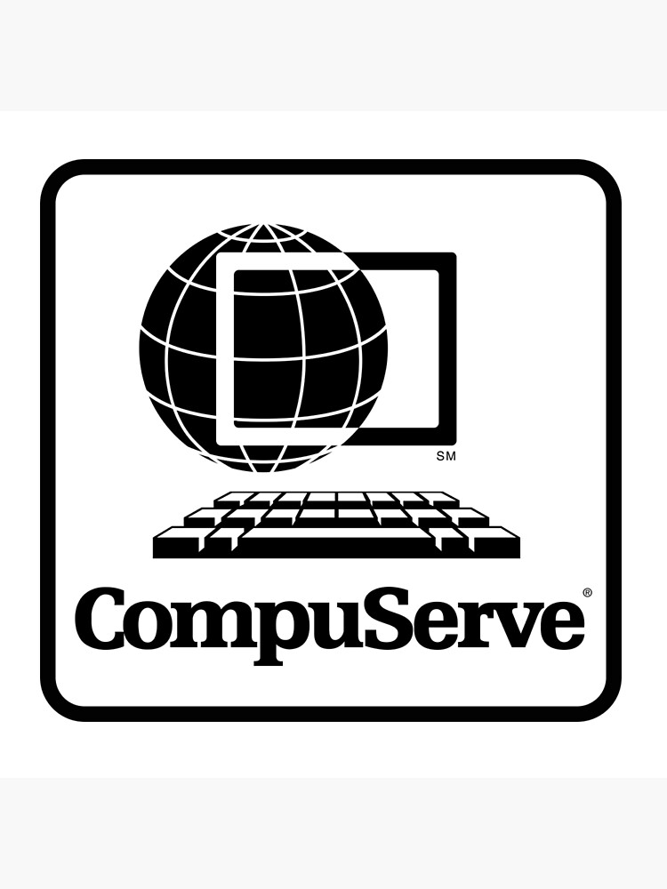 "Vintage computer logo – CompuServe" Poster for Sale by Merry ...