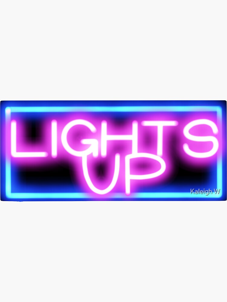 "Lights Up neon sign- Harry Styles" Sticker for Sale by kaleswatkin ...