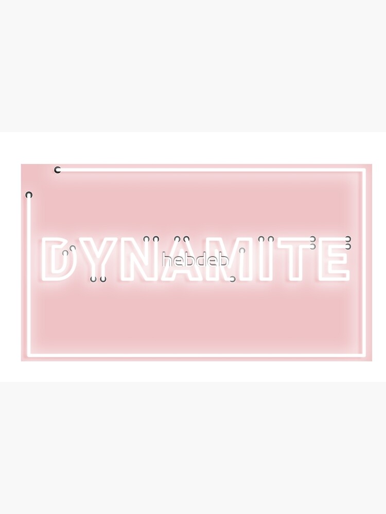 "BTS Dynamite Neon Sign" Art Print for Sale by hebdeb | Redbubble