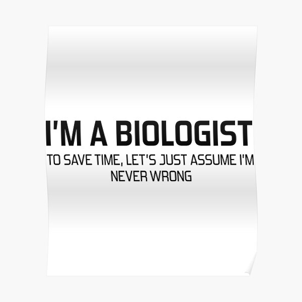 Funny Biology Posters | Redbubble
