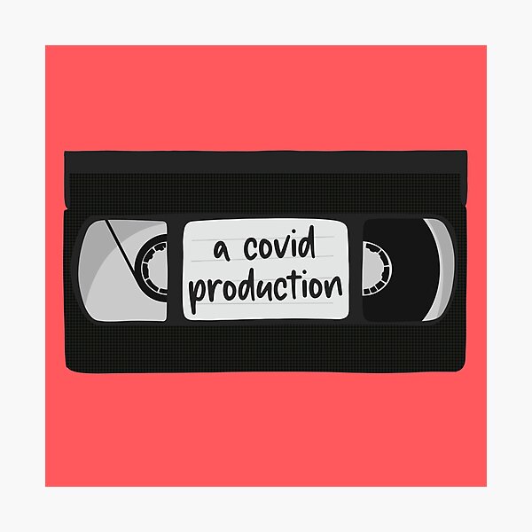 "A Covid Production VHS Cassette Tape Video Pink" Photographic Print by ...
