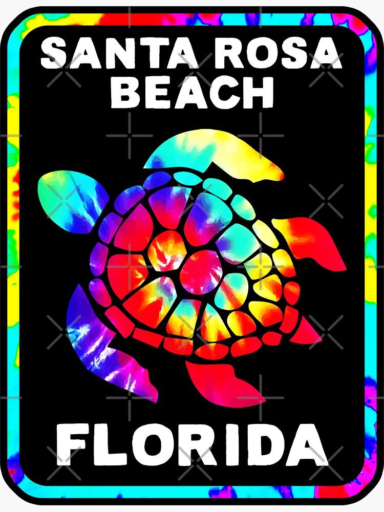 "Santa Rosa Beach Florida Sea Turtle Sticker" Sticker for Sale by ...