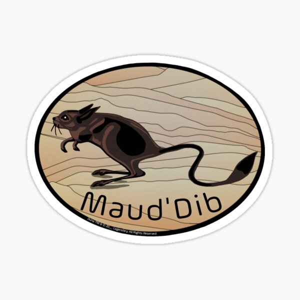"Maud'Dib" Sticker by unhingedheather | Redbubble