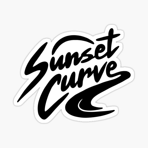 "Sunset curve logo" Sticker for Sale by SkaiMerch | Redbubble