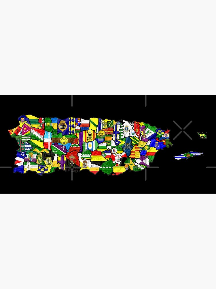 "Patria Mia Puerto Rico Flags Map" Poster by liamaris | Redbubble