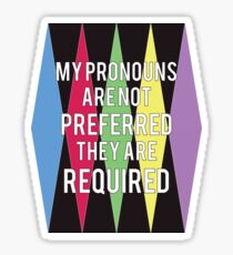 Preferred Gender Pronouns Stickers | Redbubble