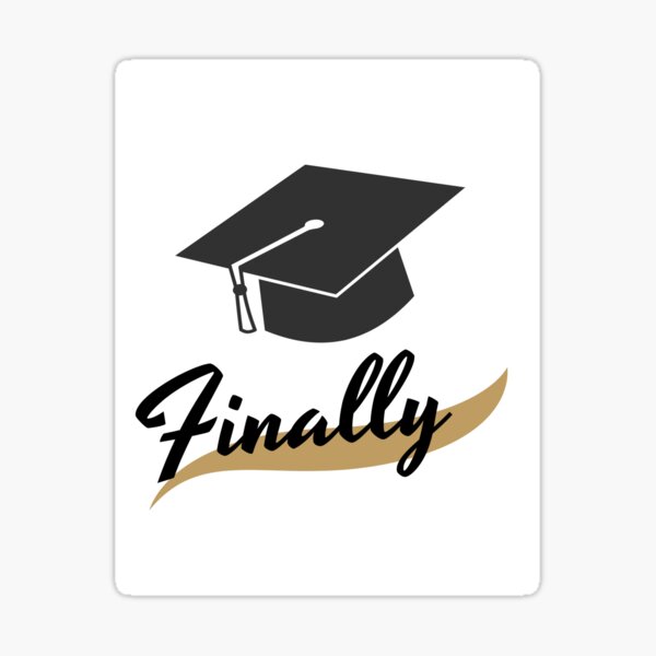 " FINALLY" Sticker for Sale by DaVinciStuff | Redbubble