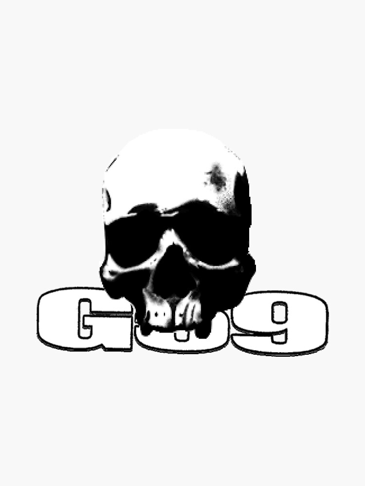 Pegatina for Sale con la obra «LOGOTIPO DE CRÁNEO GREYFIVENINE» de ...