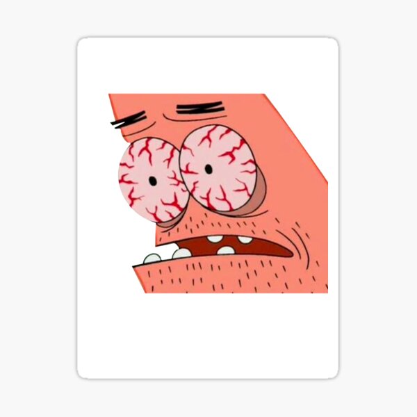 "patrick star meme " Sticker for Sale by Rubys-Designs | Redbubble