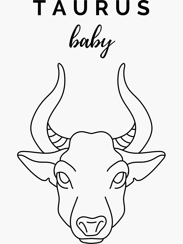 "Taurus Baby" Sticker for Sale by CasualSkeleton | Redbubble