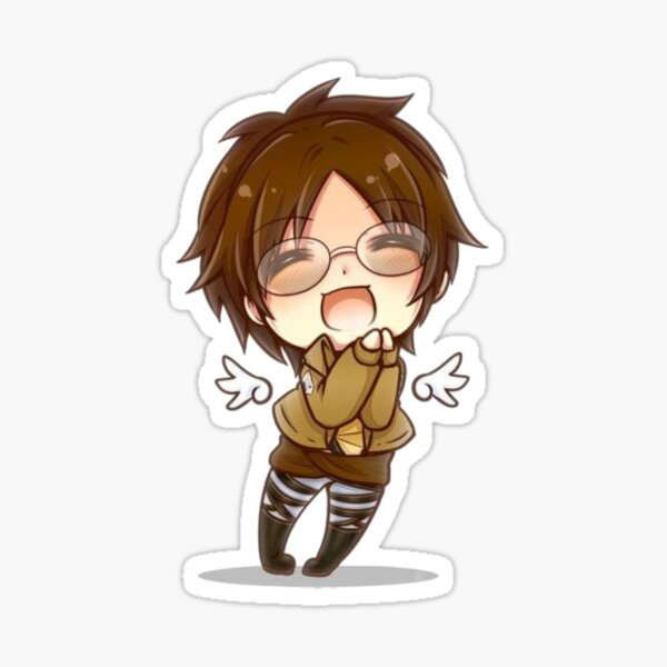 "Cute Hange - Attack on Titan Chibi" Sticker by eidlike | Redbubble