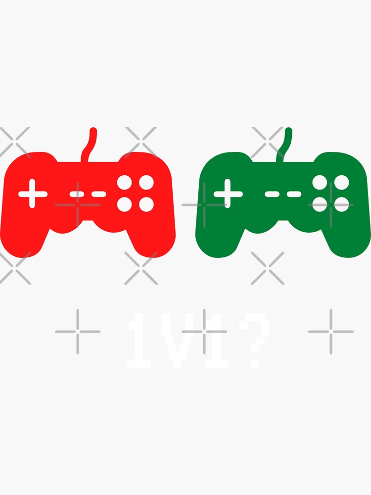 "1v1? gamer gear" Sticker by CultOfHustlers | Redbubble