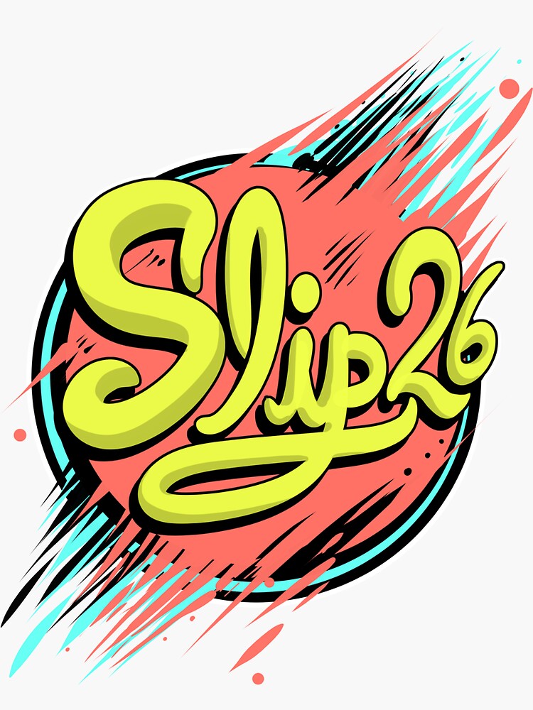 "Slip26 Smear Logo" Sticker for Sale by Slip26 | Redbubble