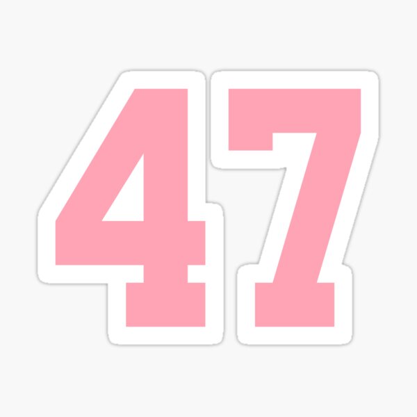 "47 Number Fifty Seven Girls Jersey" Sticker for Sale by elhefe | Redbubble