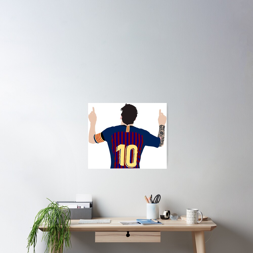 "Lionel Messi Iconic Goal Celebration" Poster for Sale by ...